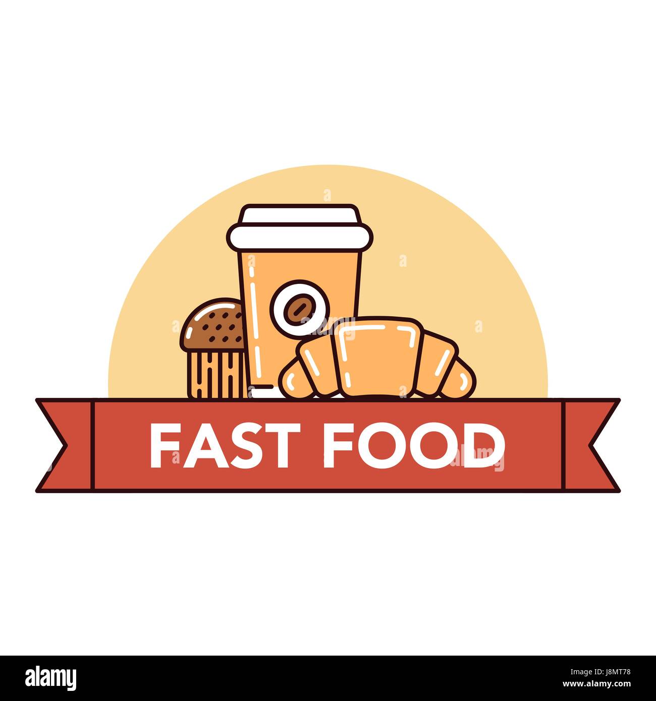 Classic donut bun Stock Vector Images - Alamy