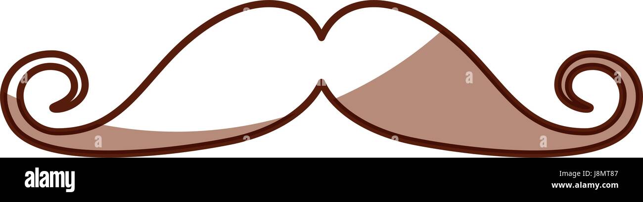 cute shadow moustache cartoon Stock Vector Image & Art - Alamy