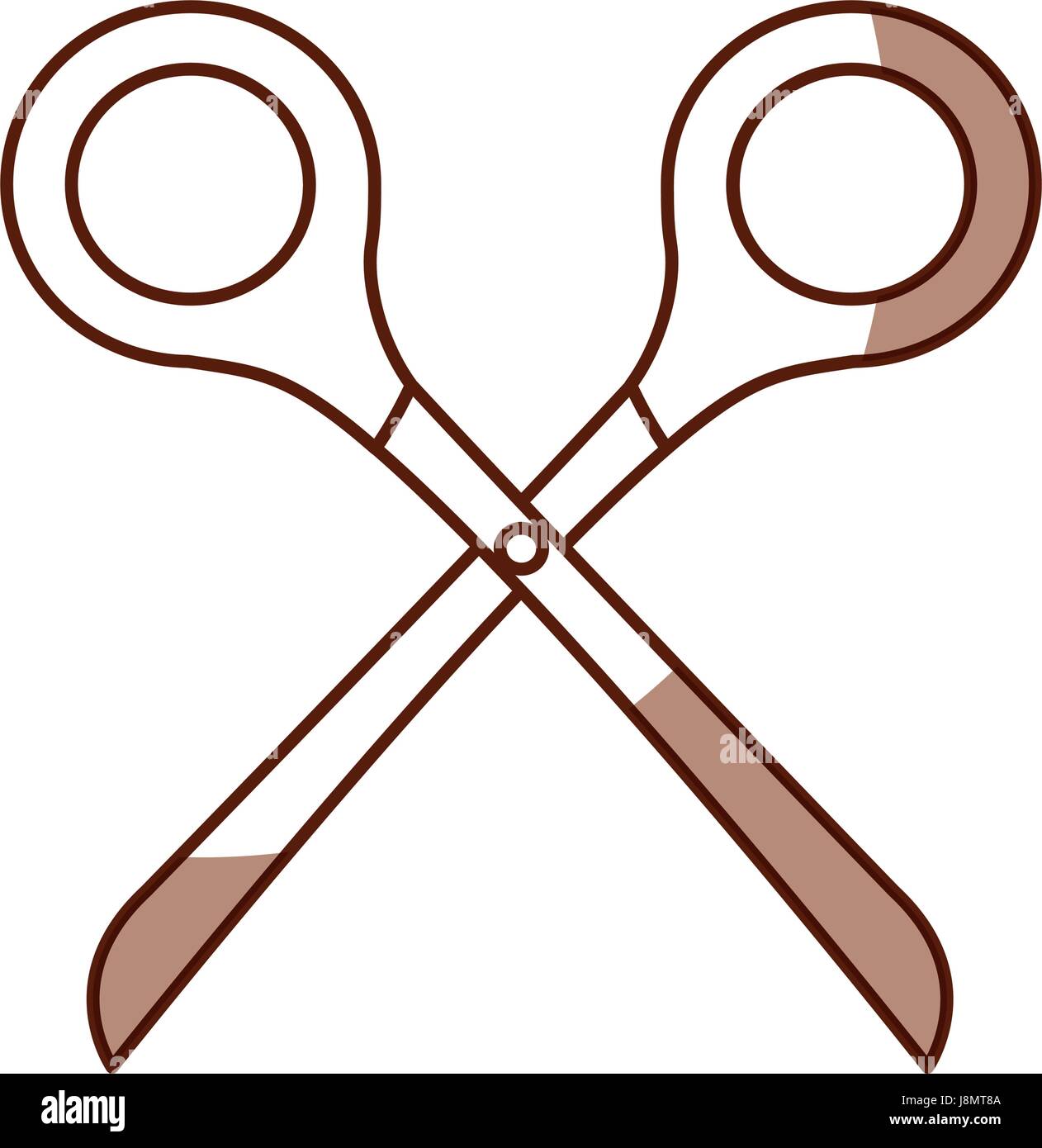 cute shadow Scissors cartoon Stock Vector Image & Art - Alamy