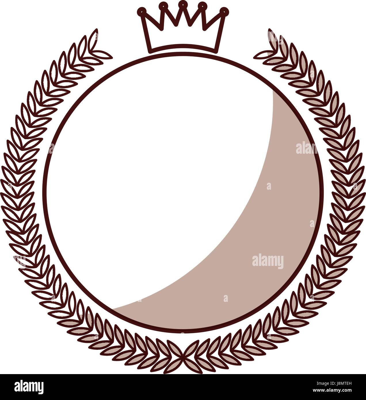 shadow round shield icon Stock Vector Image & Art - Alamy