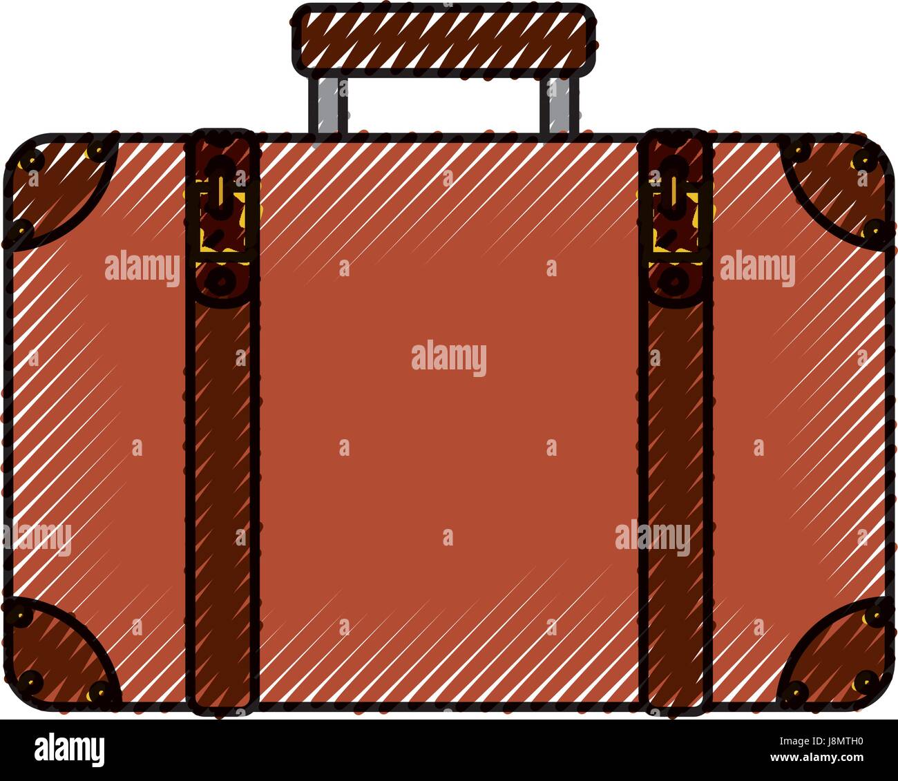 scribble suitcase cartoon Stock Vector Image & Art - Alamy
