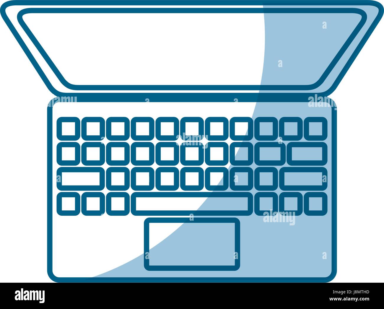 shadow laptop cartoon Stock Vector Image & Art - Alamy