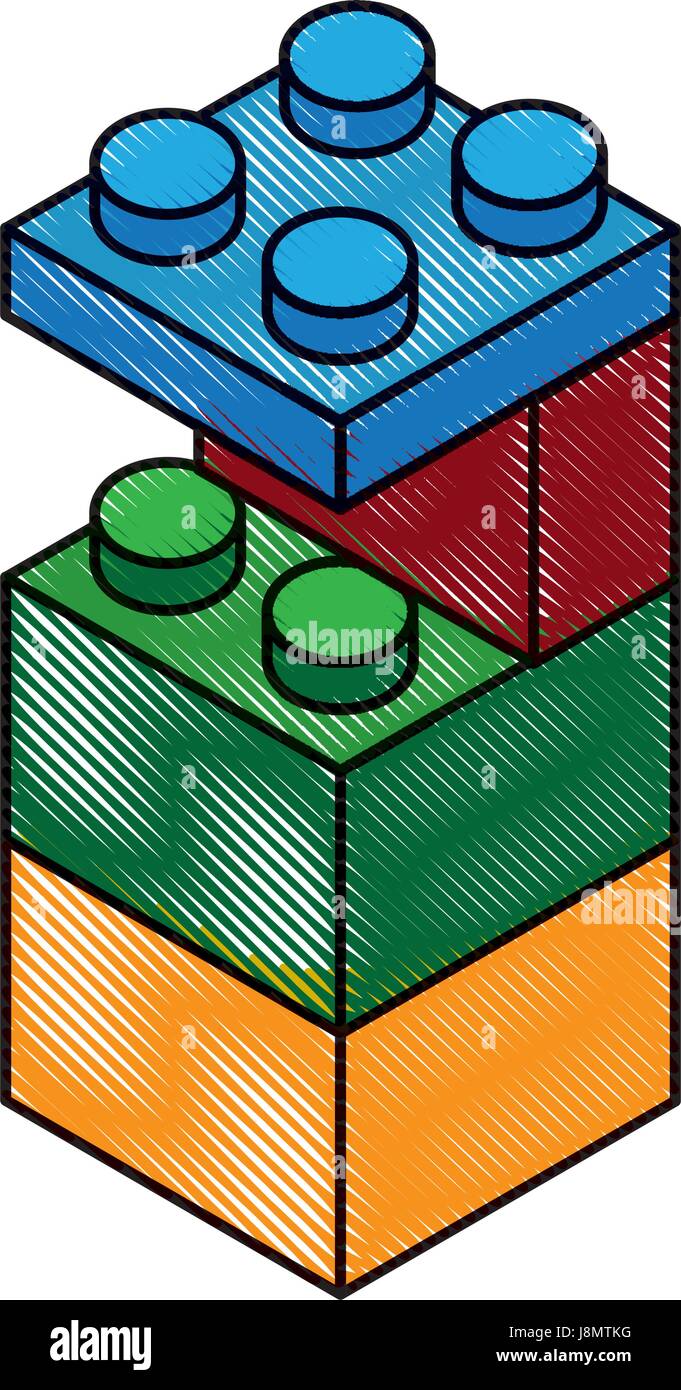 toy building block bricks Stock Vector Image & Art - Alamy