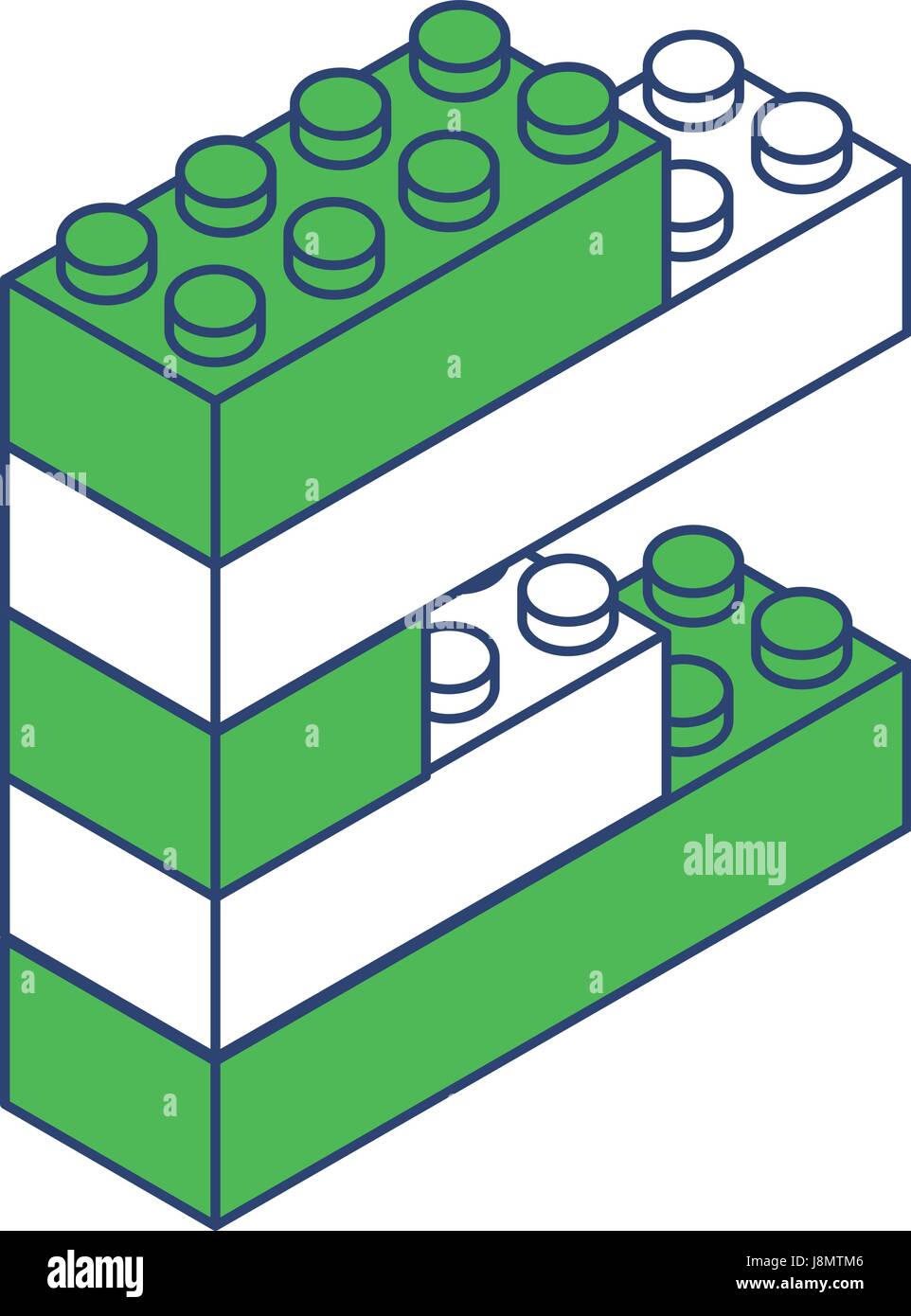 toy building block bricks Stock Vector Image & Art - Alamy