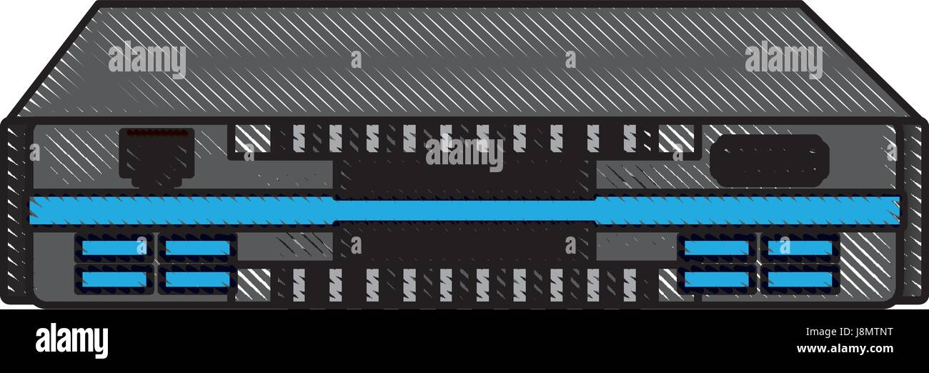 Modem cartoon Stock Vector Images - Alamy