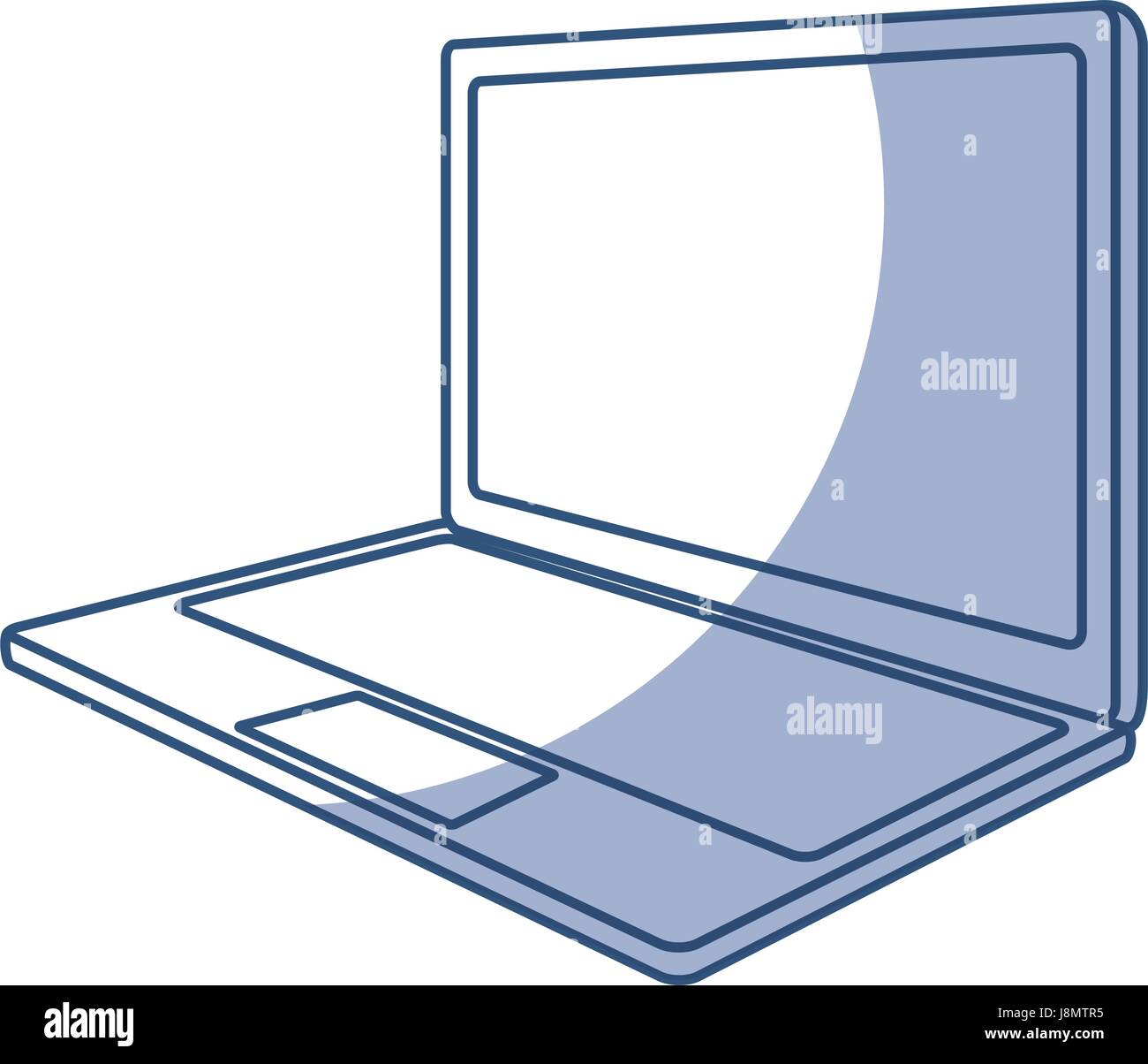 shadow laptop cartoon Stock Vector Image & Art - Alamy