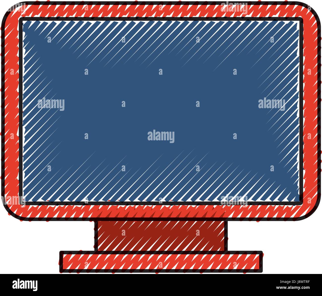 scribble screen cartoon Stock Vector Image & Art - Alamy