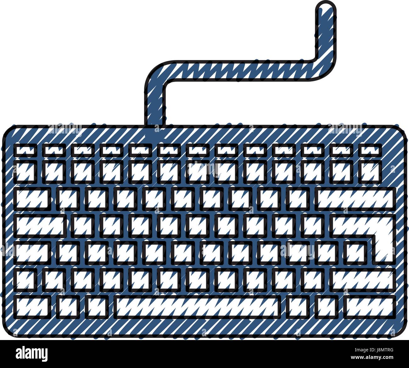 scribble keyboard cartoon Stock Vector Image & Art - Alamy