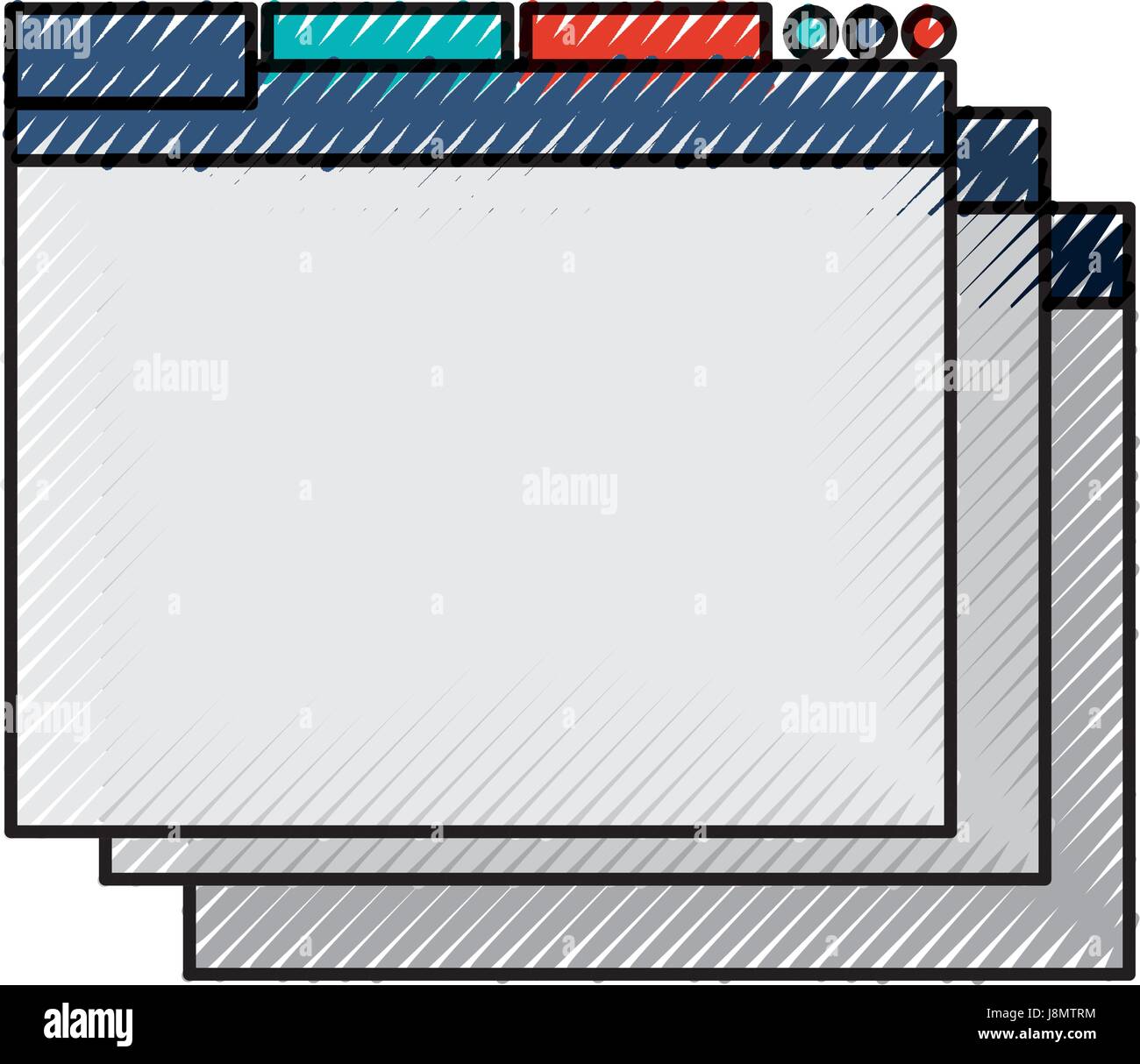 scribble web window cartoon Stock Vector Image & Art - Alamy