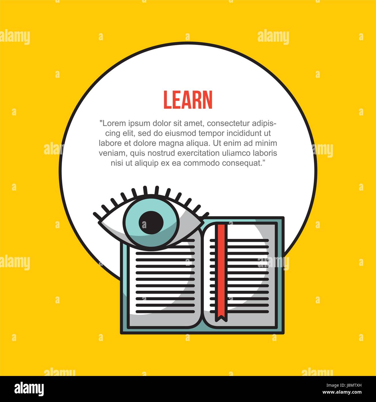 colorful book eye illustration Stock Vector Image & Art - Alamy