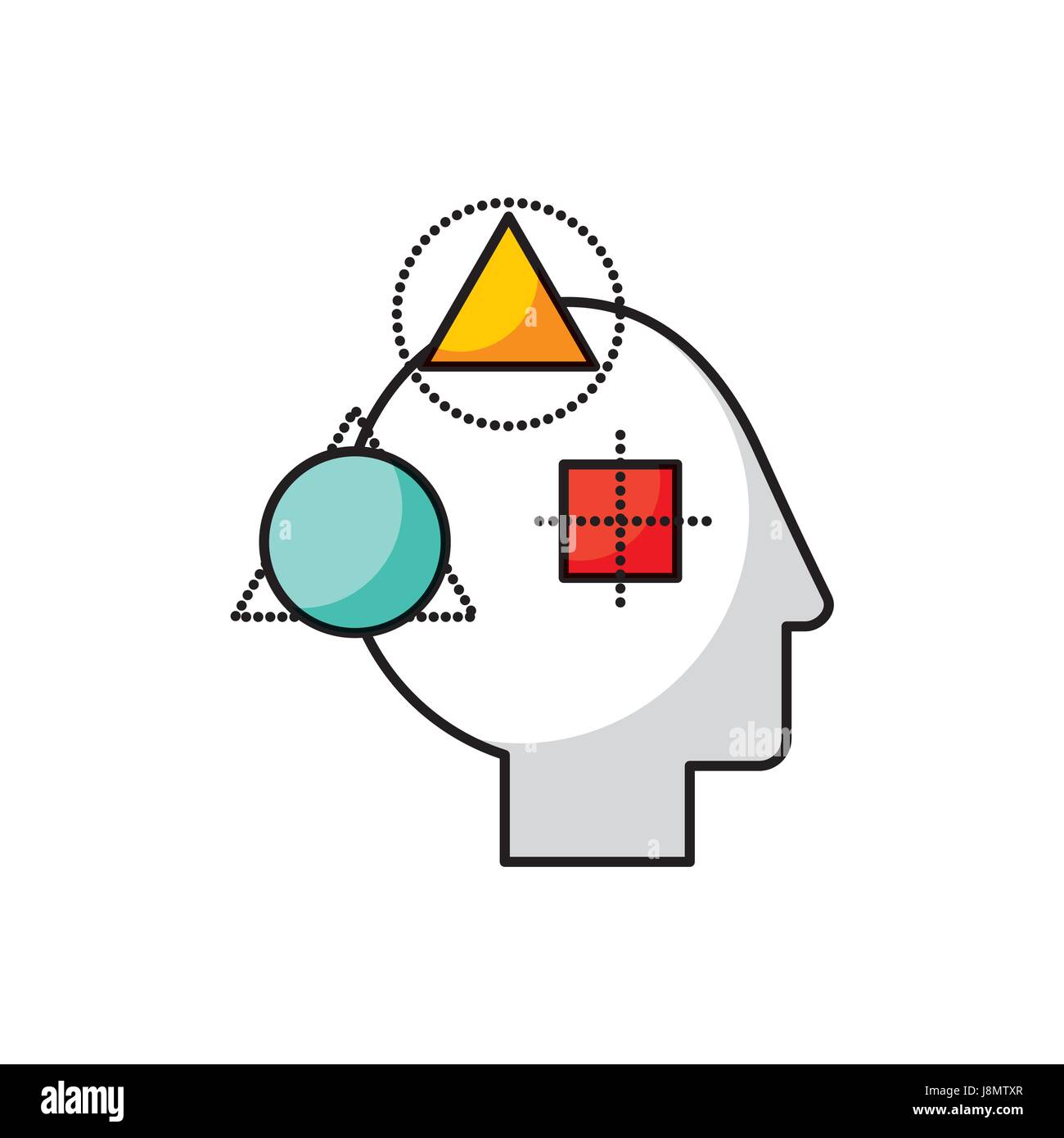 head geometric illustration Stock Vector Image & Art - Alamy