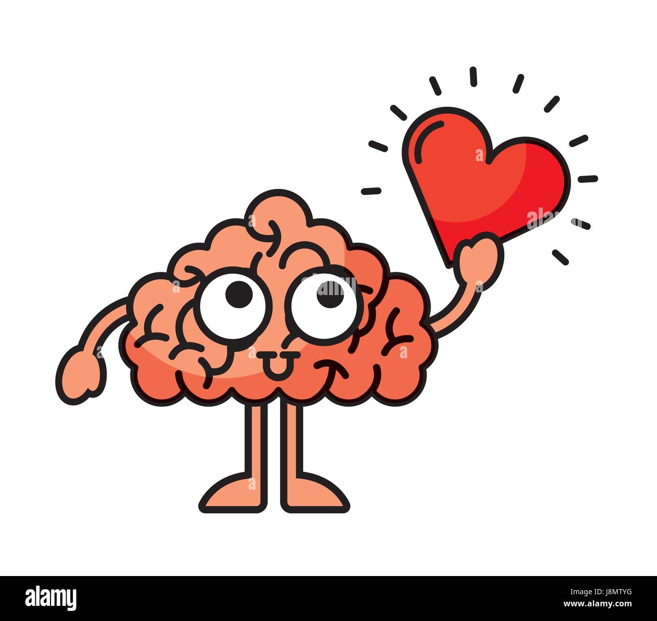brain heart illustration Stock Vector Image & Art - Alamy