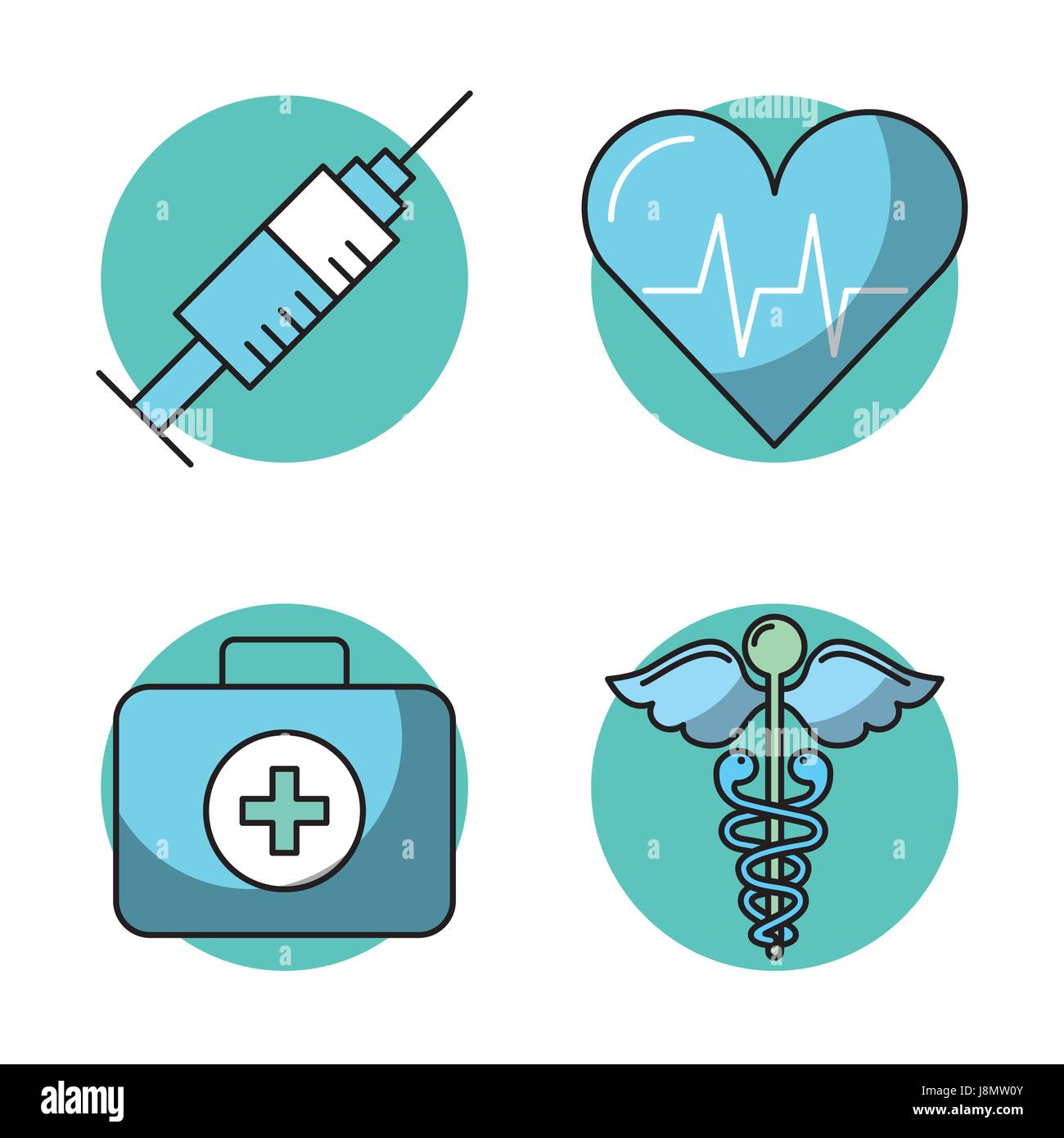 round icon health Stock Vector Image & Art - Alamy