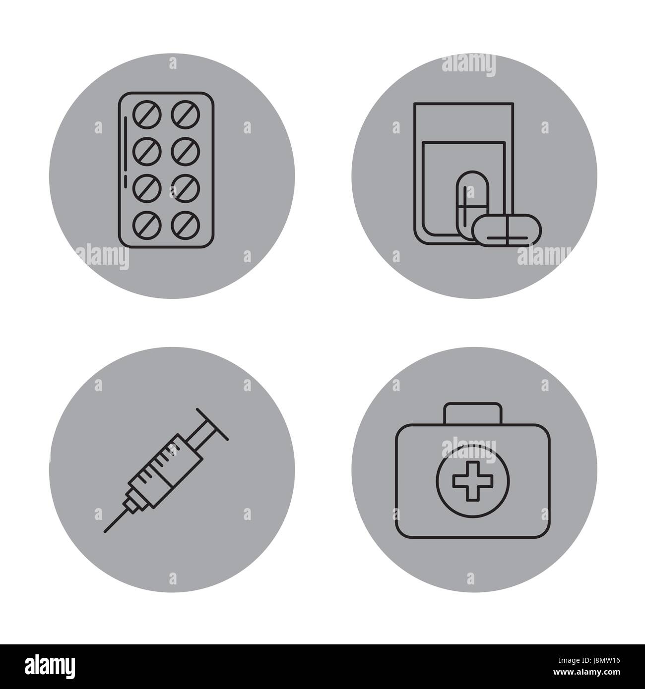 round icon health Stock Vector Image & Art - Alamy