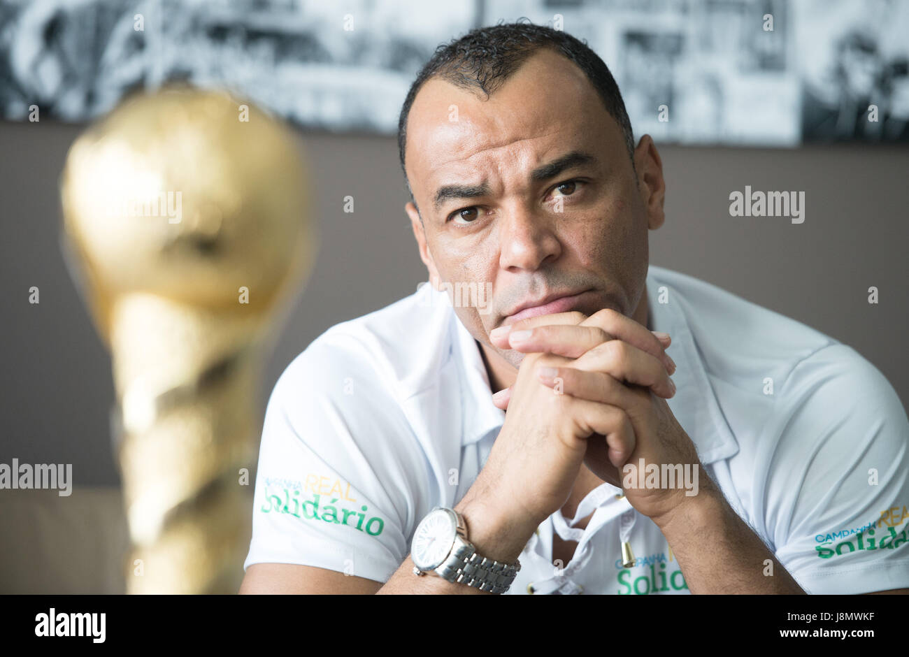 Berlin, Germany. 25th May, 2017. The former Brasilian soccer player ...
