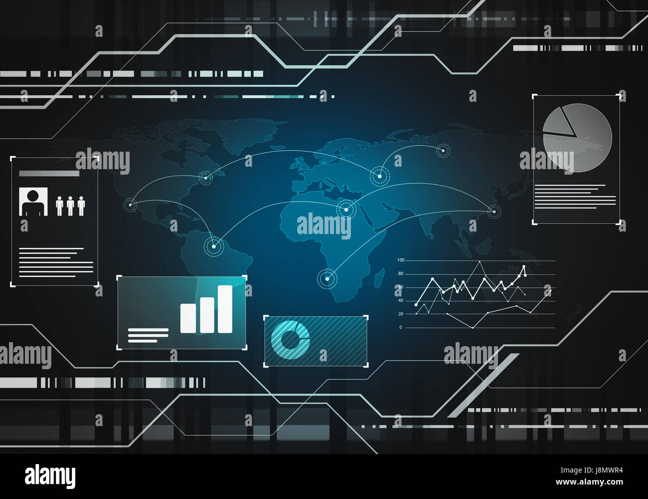 Futuristic hud display user interface hi-res stock photography and ...