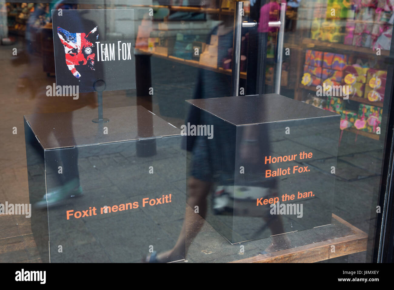 Windsor, UK. A display inside the window of a Lush store is used to ...