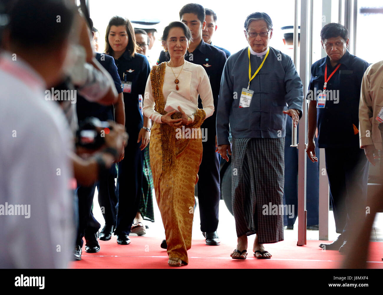 Nay Pyi Taw, Myanmar. 29th May, 2017. Myanmar's State Counselor Aung ...