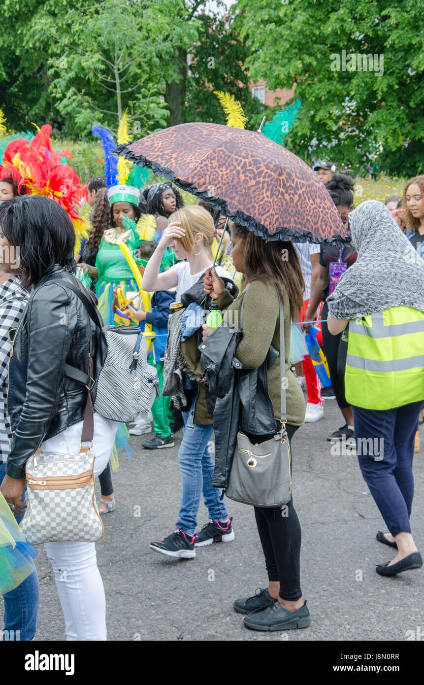 Reading, UK. 29th May, 2017. UK Weather: Reading carnival goes ahead ...