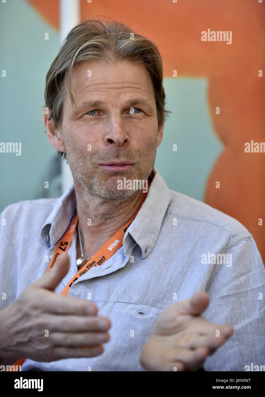 Swedish film maker Ingmar Bergman's son Daniel attends the 57th Zlin ...
