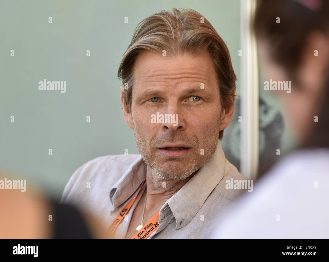 Swedish film maker Ingmar Bergman's son Daniel attends the 57th Zlin ...