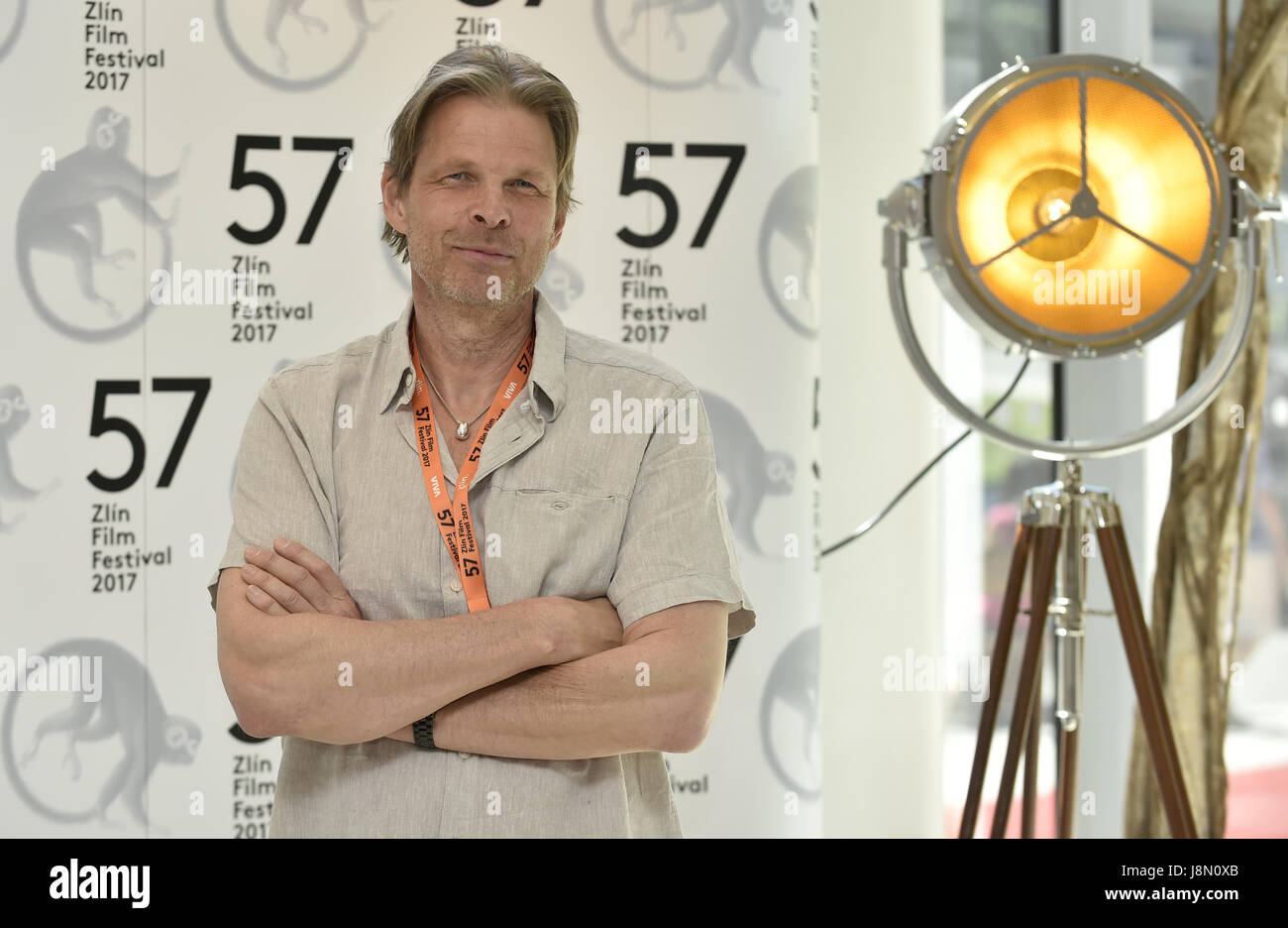 Swedish film maker Ingmar Bergman's son Daniel attends the 57th Zlin ...
