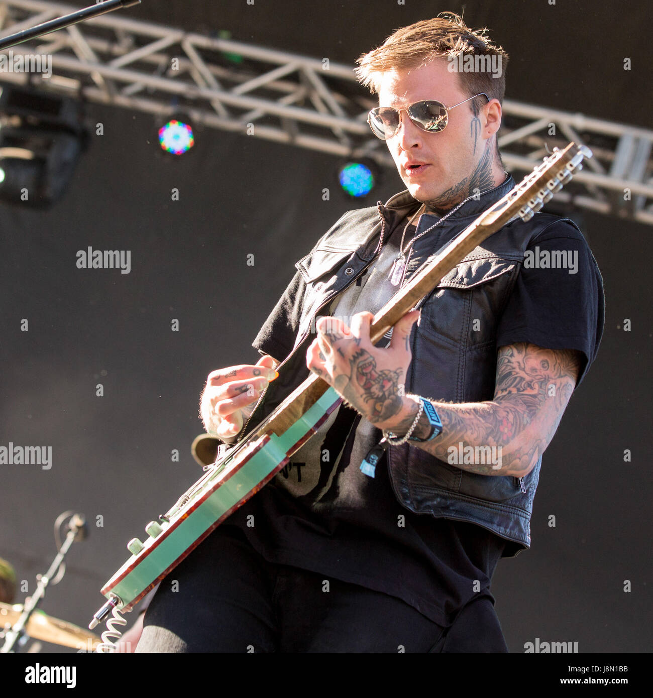 Napa, California, USA. 28th May, 2017. JOHNNY STEVENS of Highly Suspect ...