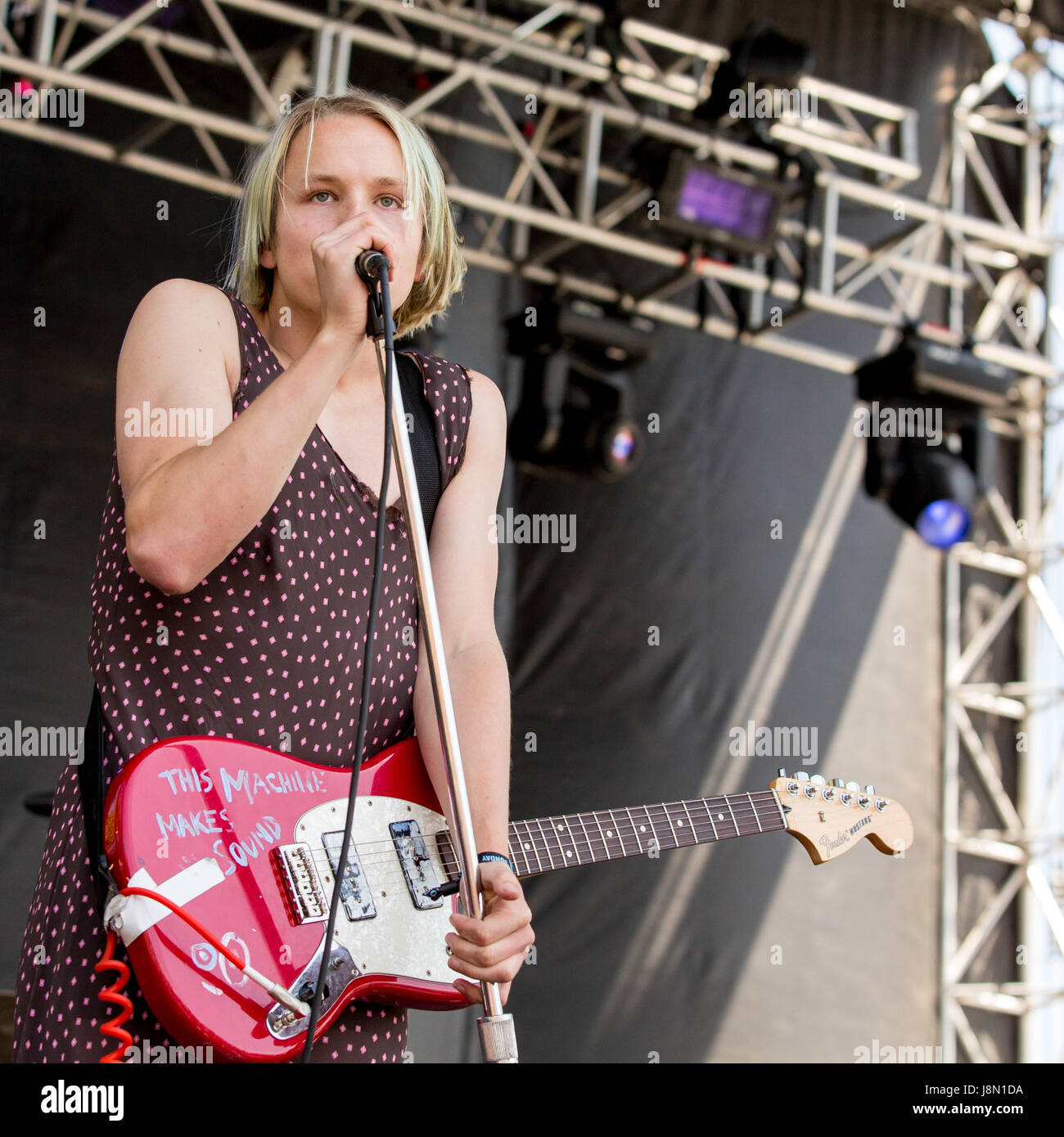 Napa, California, USA. 28th May, 2017. COLE BECKER of SWMRS during the ...