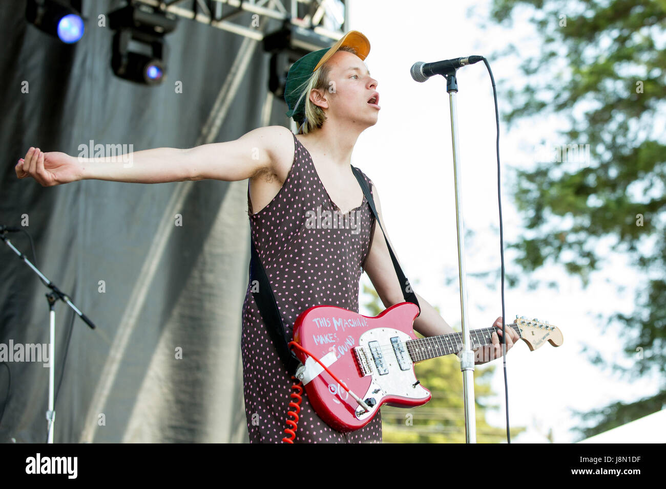 Napa, California, USA. 28th May, 2017. COLE BECKER of SWMRS during the ...