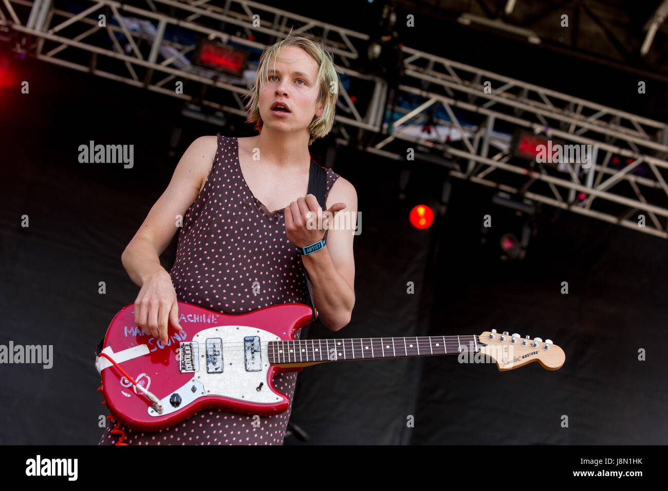 Napa, California, USA. 28th May, 2017. COLE BECKER of SWMRS during the ...
