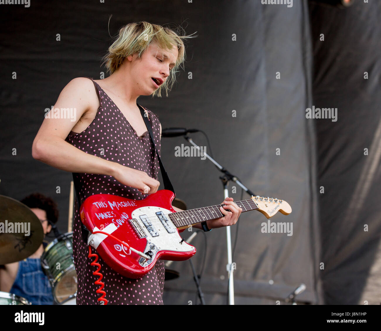 Napa, California, USA. 28th May, 2017. COLE BECKER of SWMRS during the ...