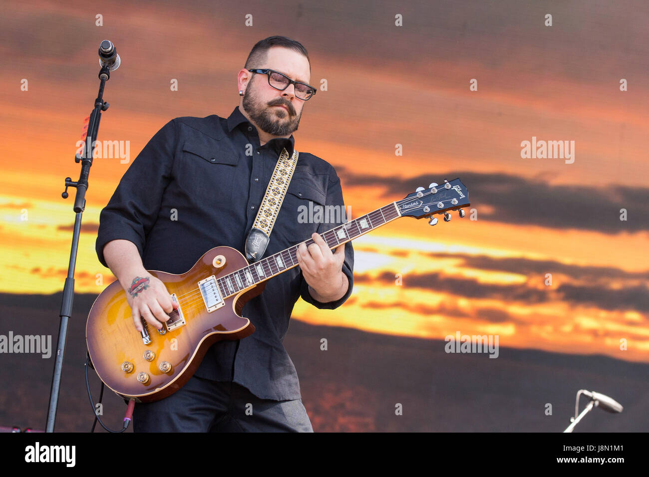 Napa, California, USA. 28th May, 2017. CHAD TAYLOR of Live during the ...