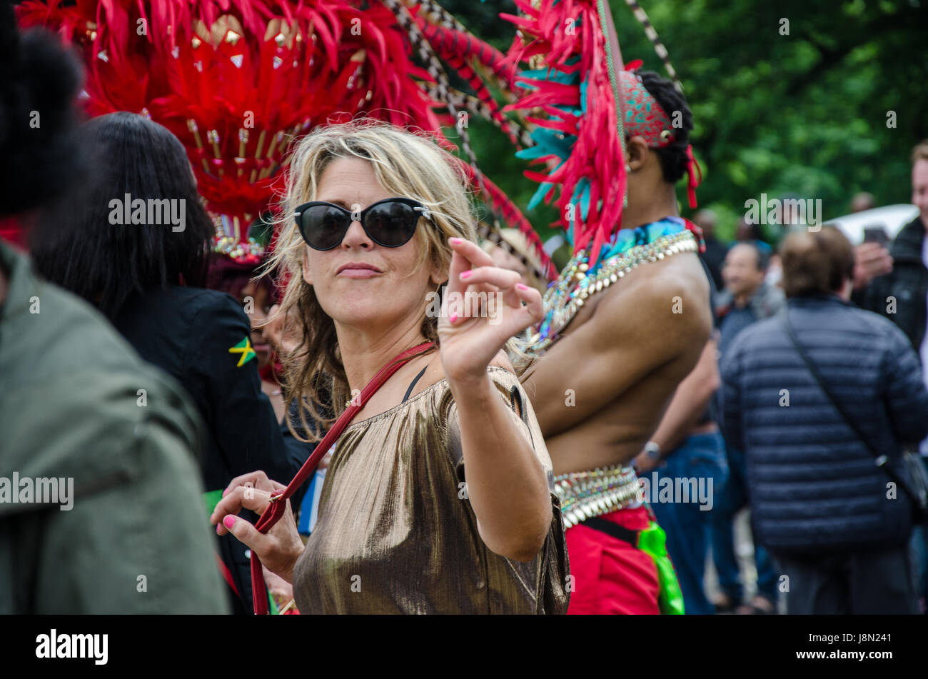 Reading, UK. 29th May, 2017. UK Weather: Reading carnival goes ahead ...