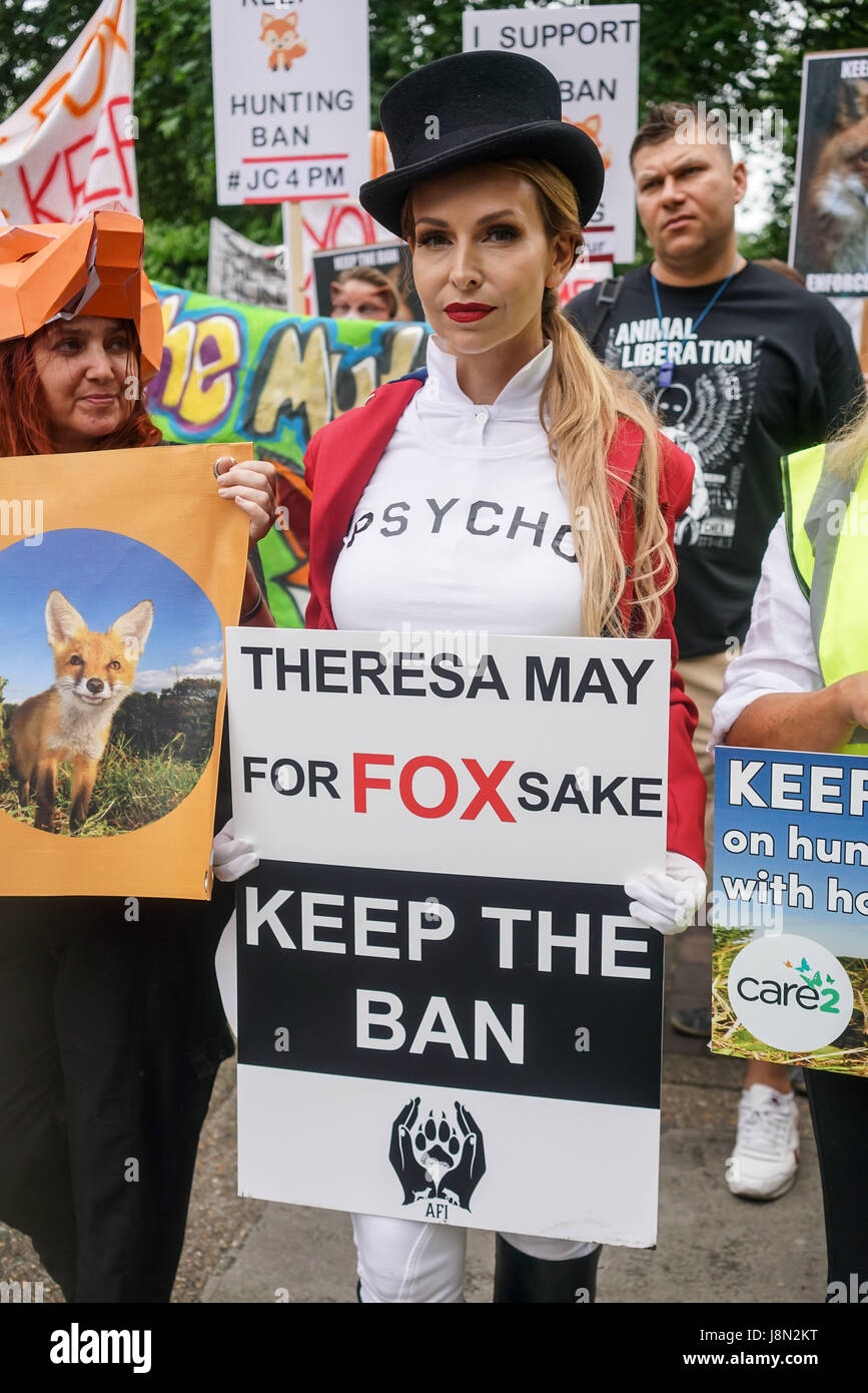 London, UK. 29th May, 2017. Hundreds of animal rights activists ...