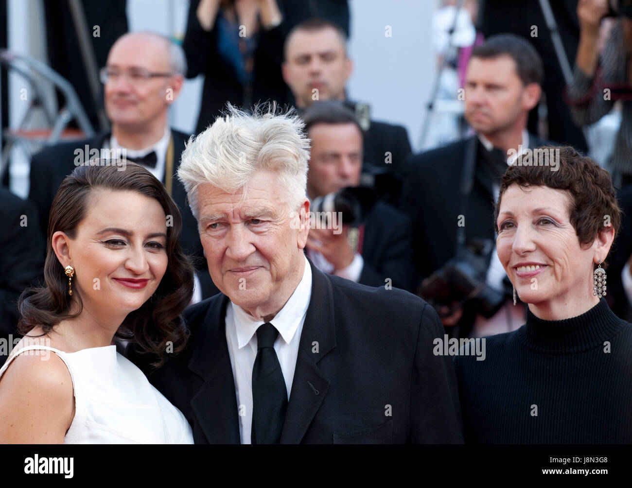 Cannes, France. 28th May, 2017. Emily Stofle and director David Lynch ...