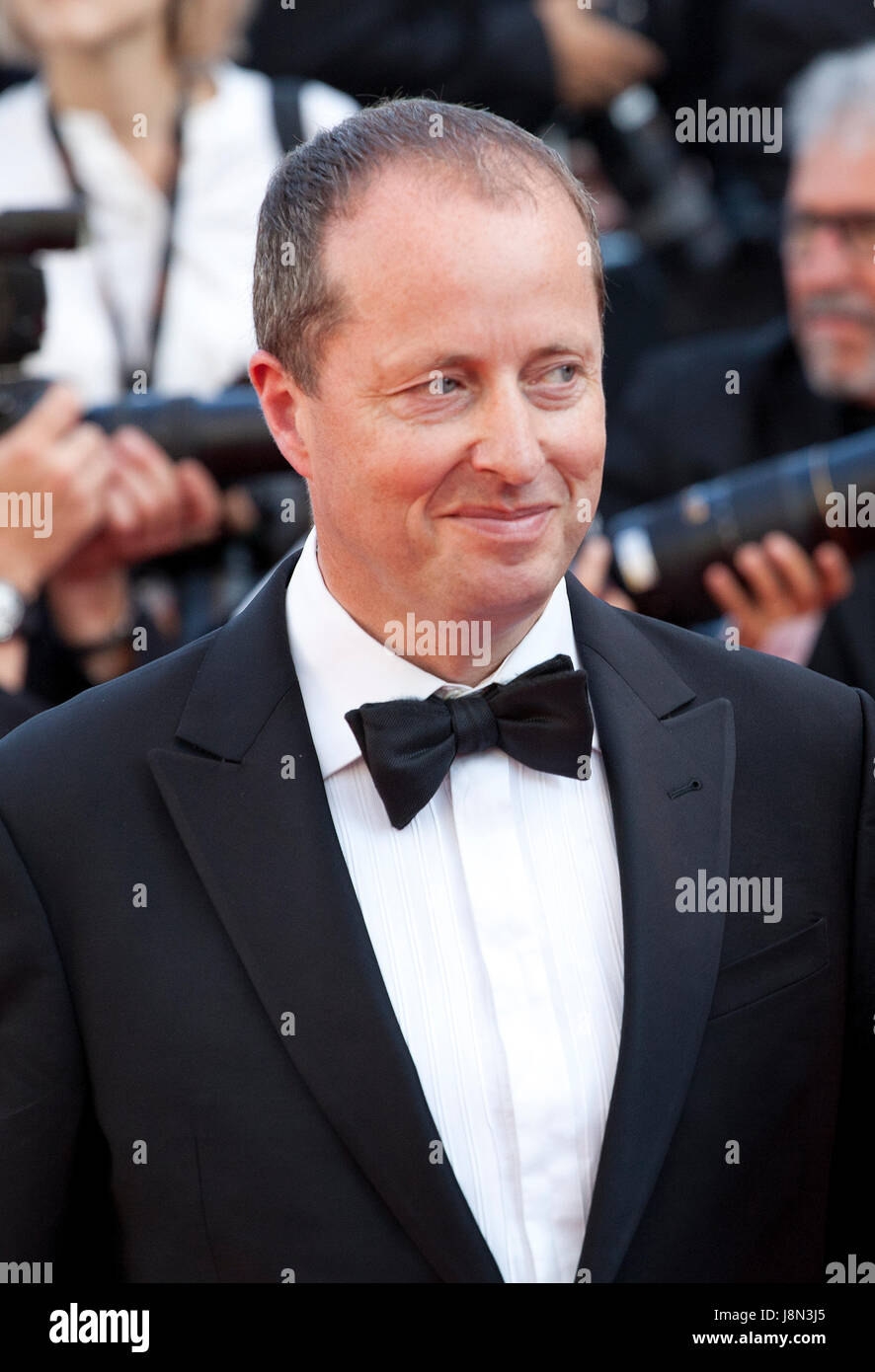 Cannes, France. 28th May, 2017. Andrew Lowe arriving to the Closing ...