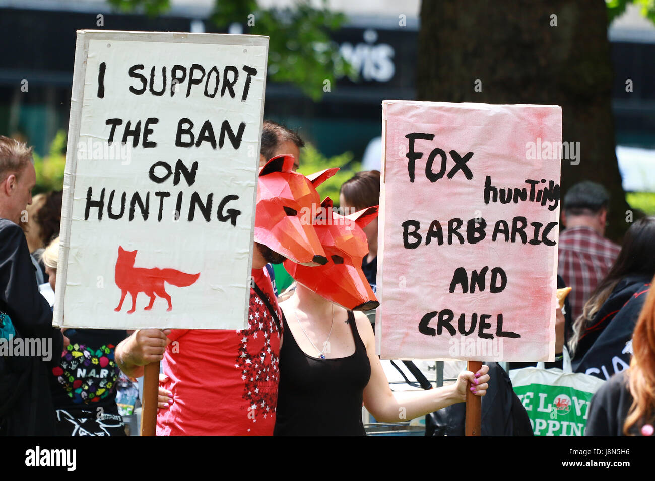 Keep the ban protest starting at cavendish square hi-res stock ...