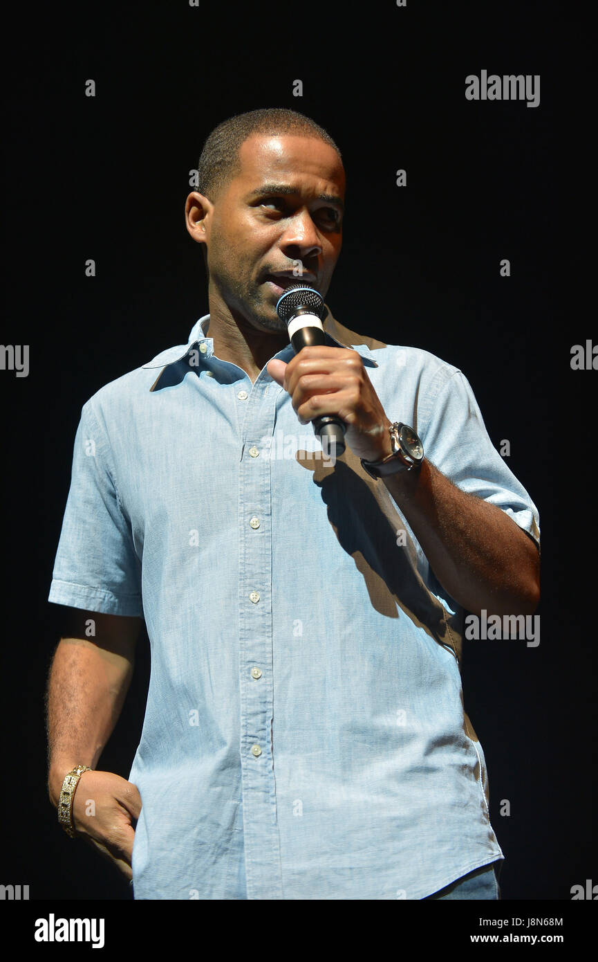 Miami, FL, USA. 28th May, 2017. Actor/comedian Blee performs onstage ...