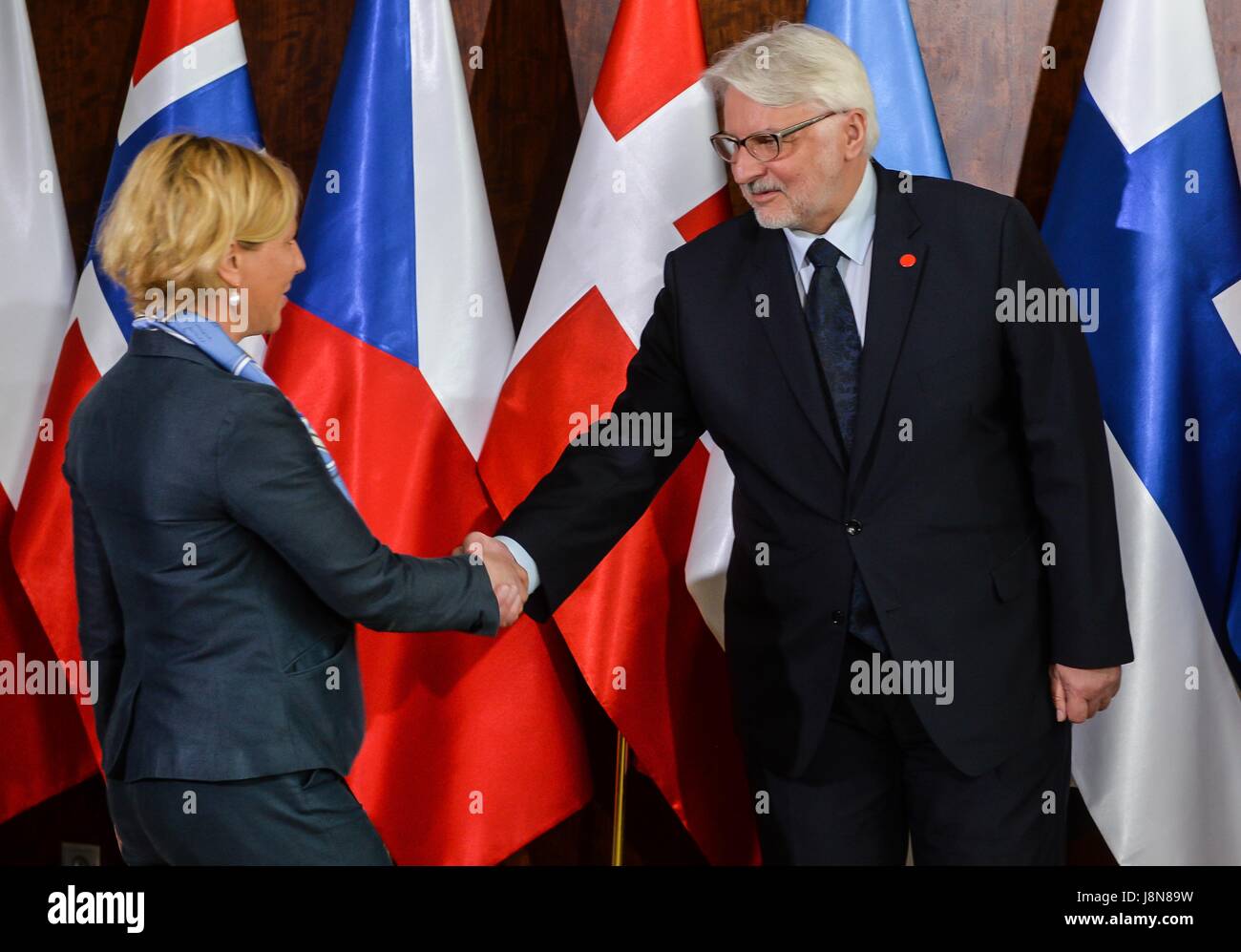Sopot, Poland. 30th May, 2017. Witold Waszczykowski, Anna Karin ...