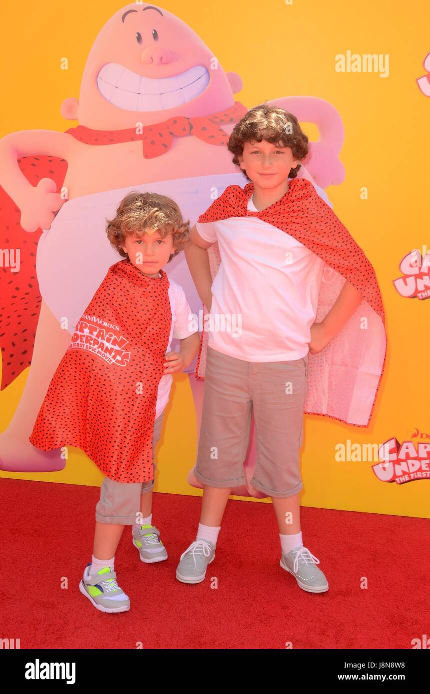 Westwood, CA. 21st May, 2017. Ocean Maturo, August Maturo at arrivals ...