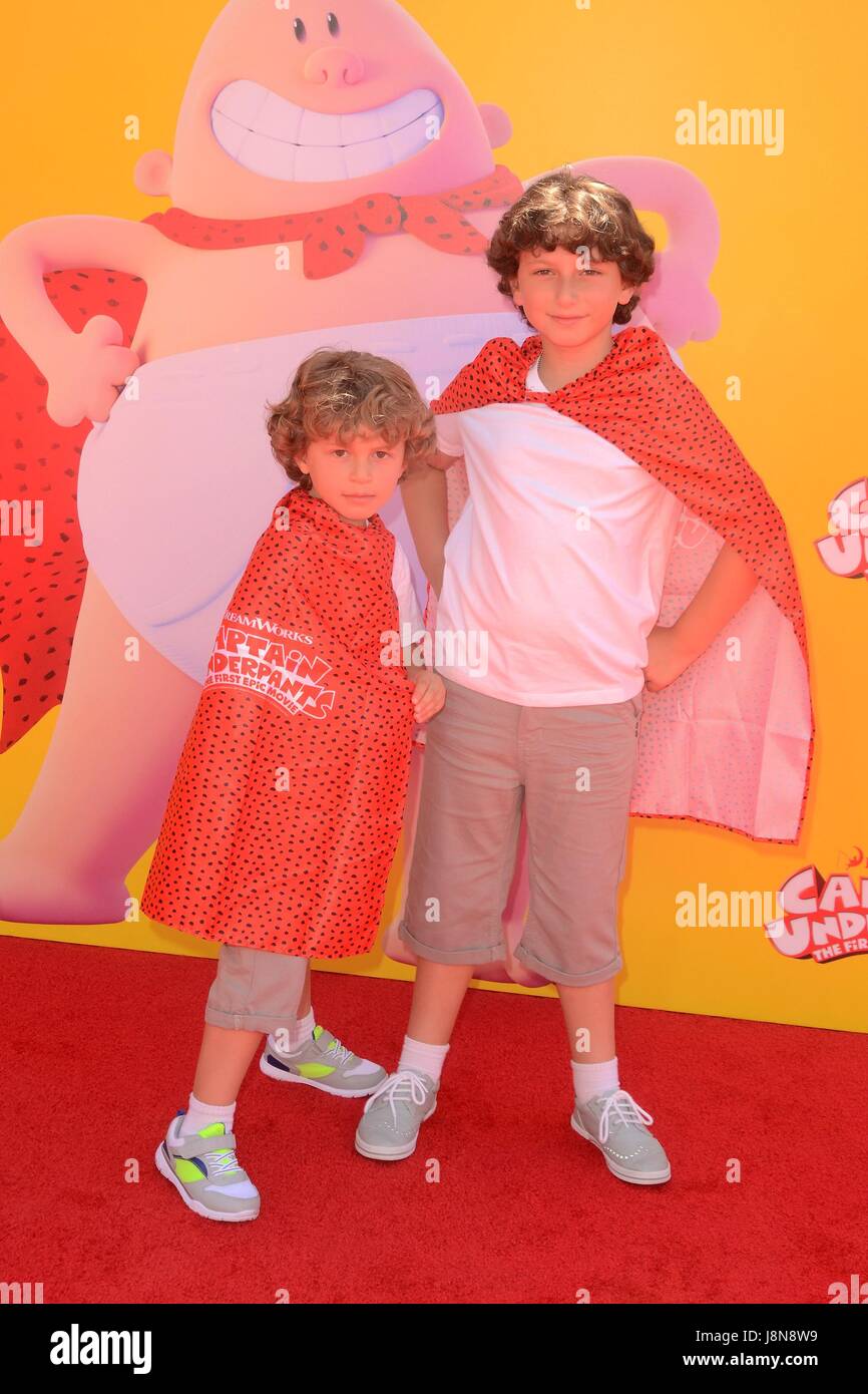 Westwood, CA. 21st May, 2017. Ocean Maturo, August Maturo at arrivals ...