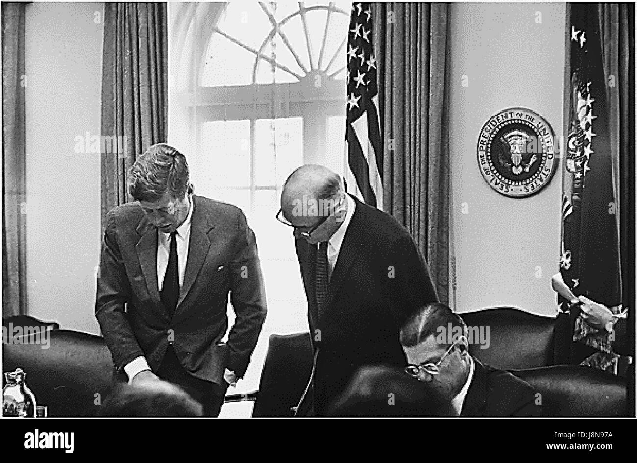 Cuban missile crisis kennedy meeting hi-res stock photography and ...