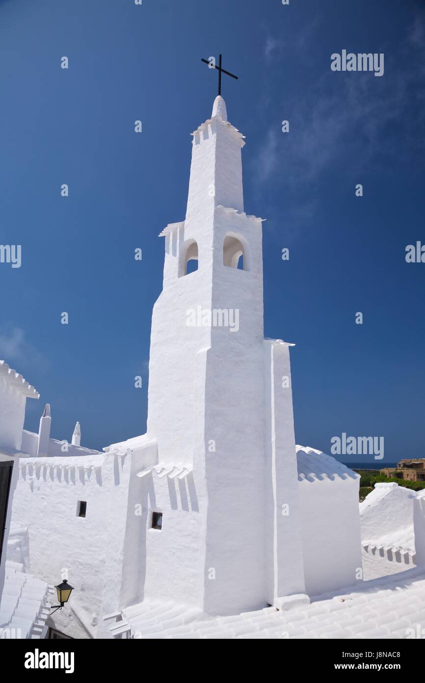 religion, church, monument, spain, belfry, crucifix, landmark, blue ...