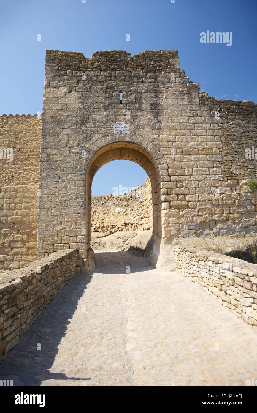 monument, arch, door, spain, wall, urban, landmark, building, monument ...
