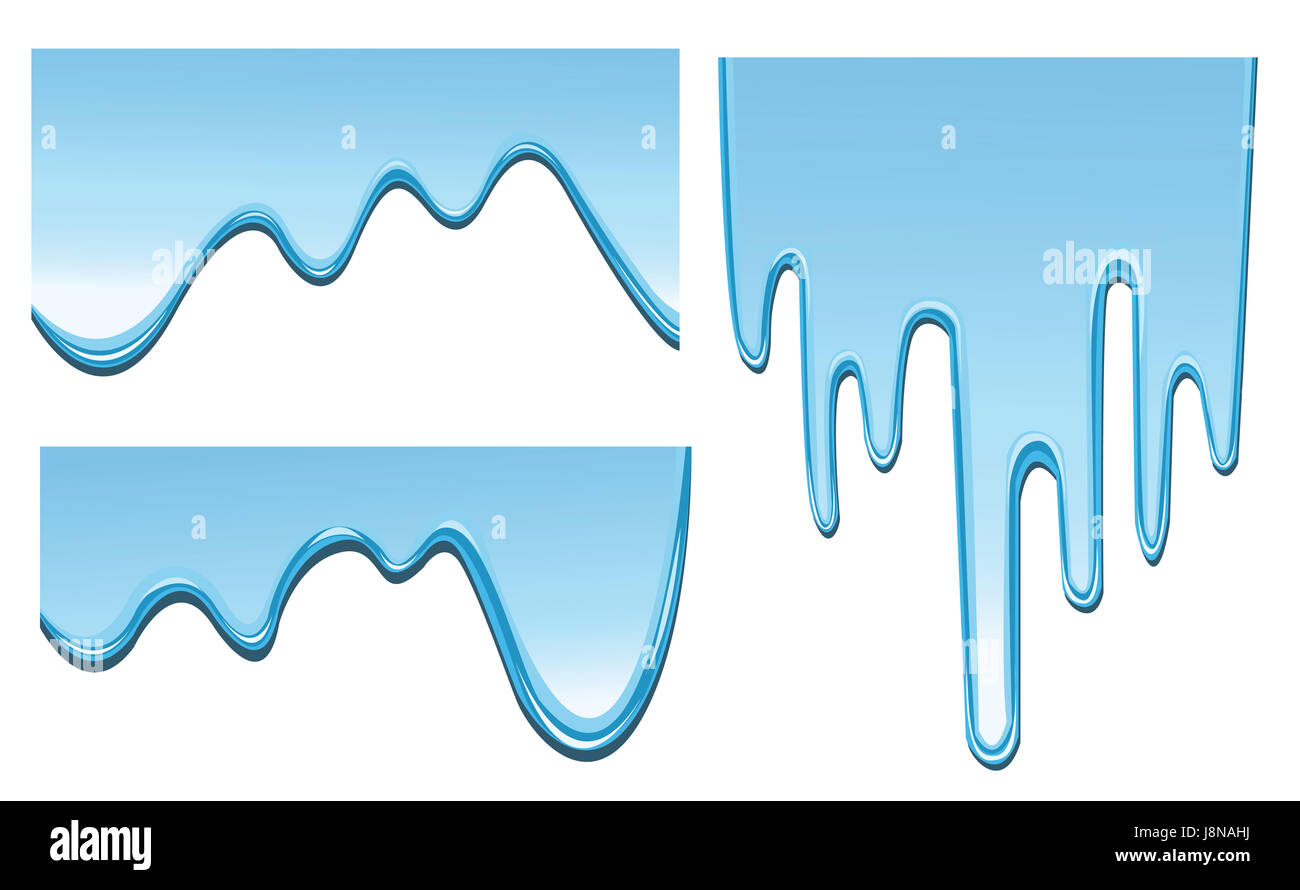 blue, liquid, colour, flow, decorated, decoration, drip, paint, banner ...