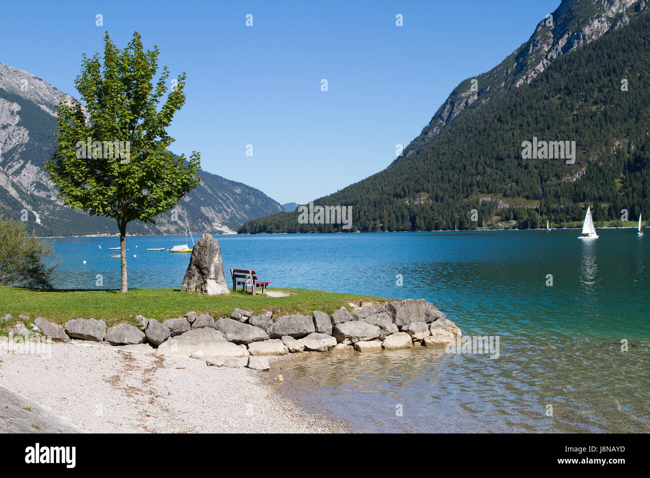 rock, salt water, sea, ocean, water, mountain, bank, rowing boat ...