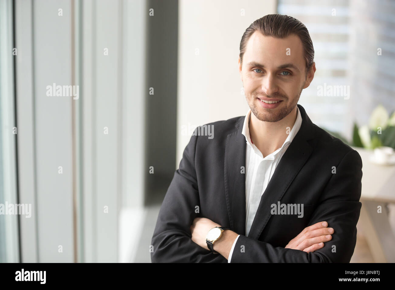 Self confident successful businessman hi-res stock photography and ...