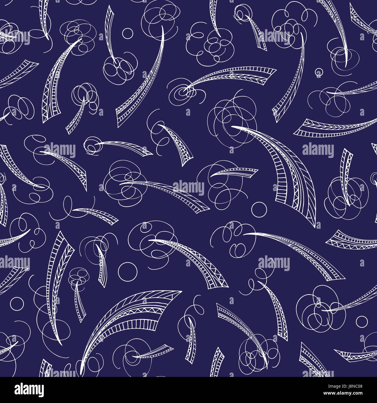 Hand drawn abstract pattern. Vector seamless background Stock Vector ...