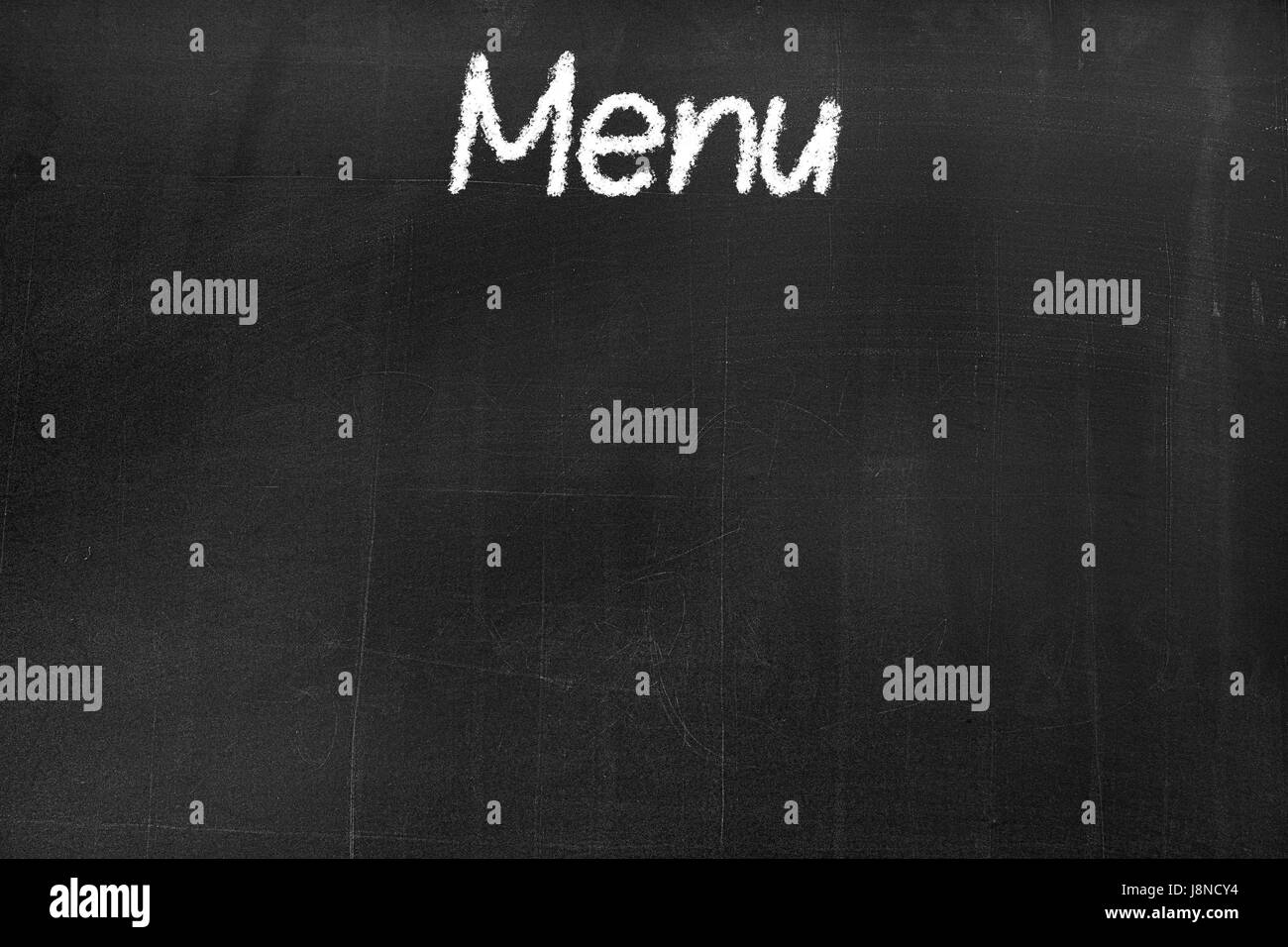Blackboard with the text 'Menu' background texture Stock Photo - Alamy