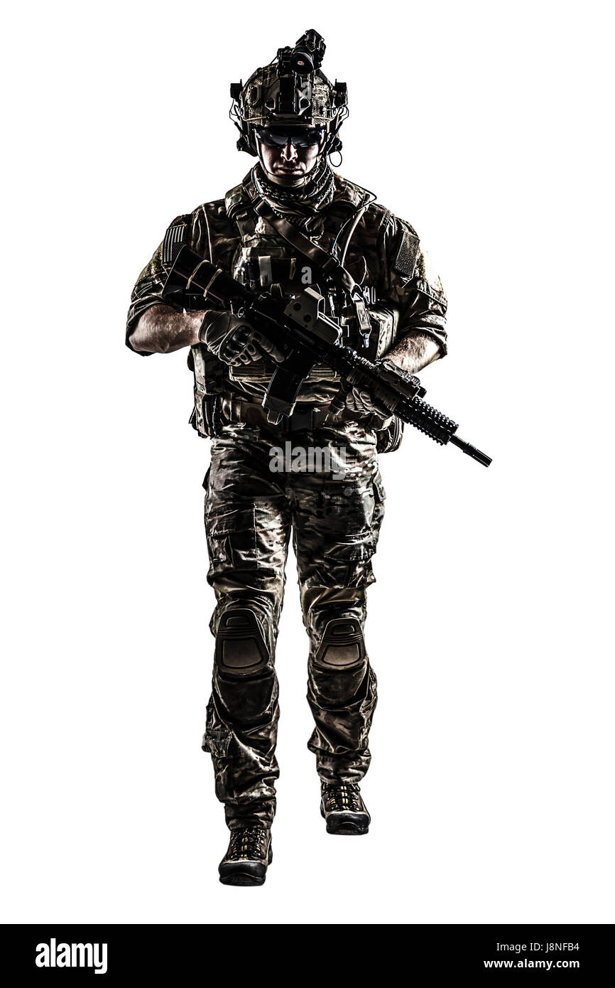 US Army Ranger with weapon Stock Photo - Alamy